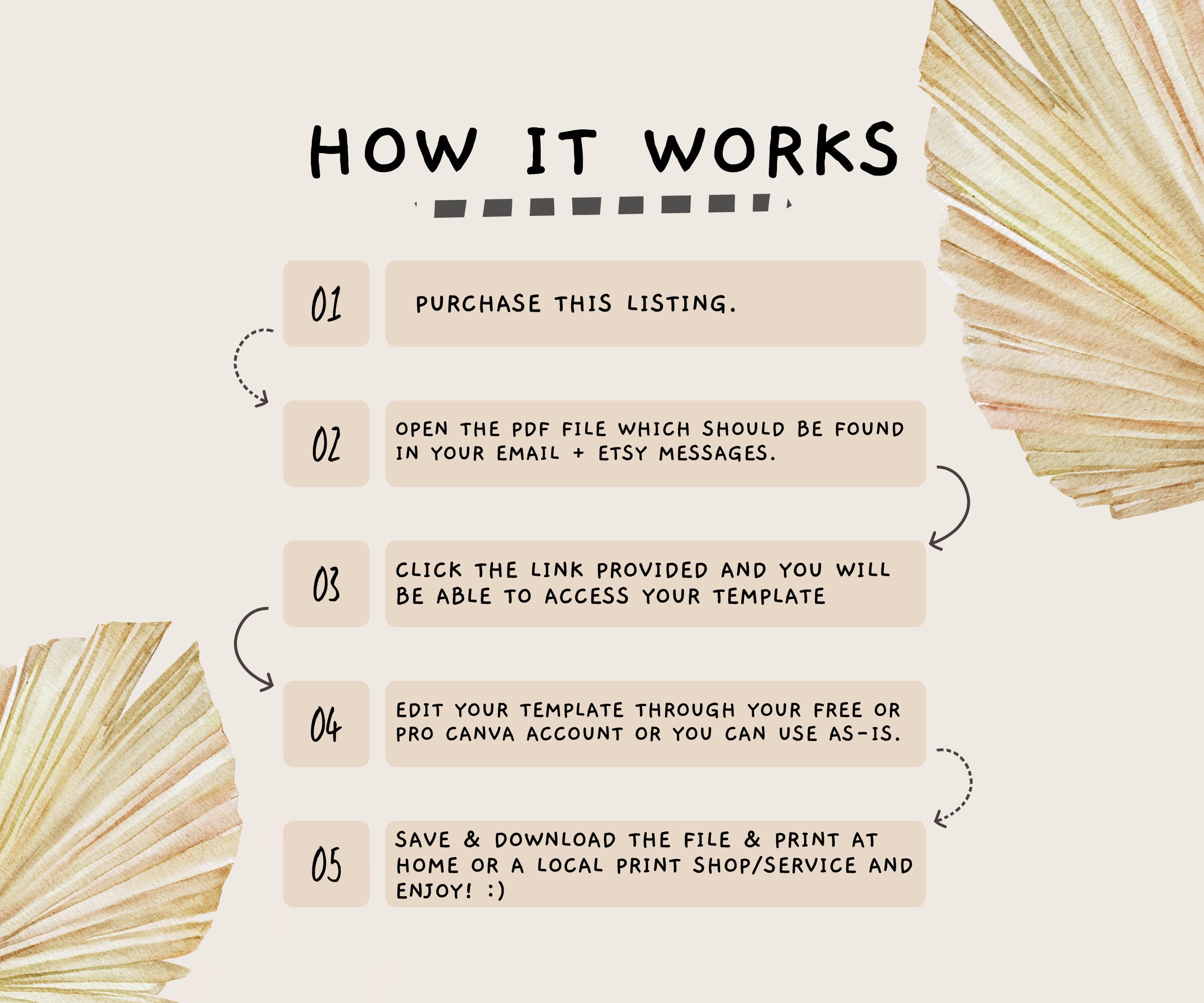 Cake Care Card, Cake Care Instructions, Retro Vintage, Small Business Bakery Template, Printable ...