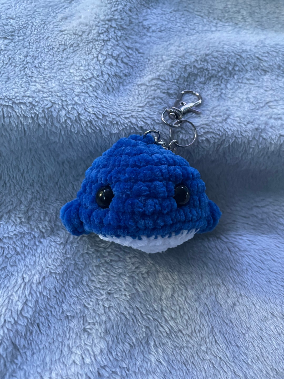 Blue Whale Crochet Keychain Gift - Etsy
