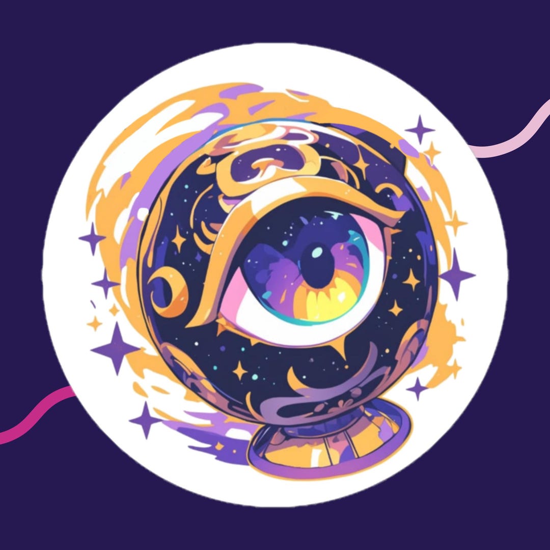 Cosmic Gaze – Modern Evil Eye Sticker for Protection & Vibes - Etsy