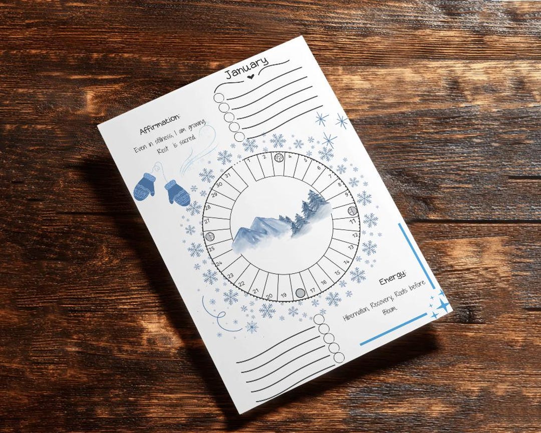 January 2026 Mood Tracker Journal With Meditations and Rituals - Etsy