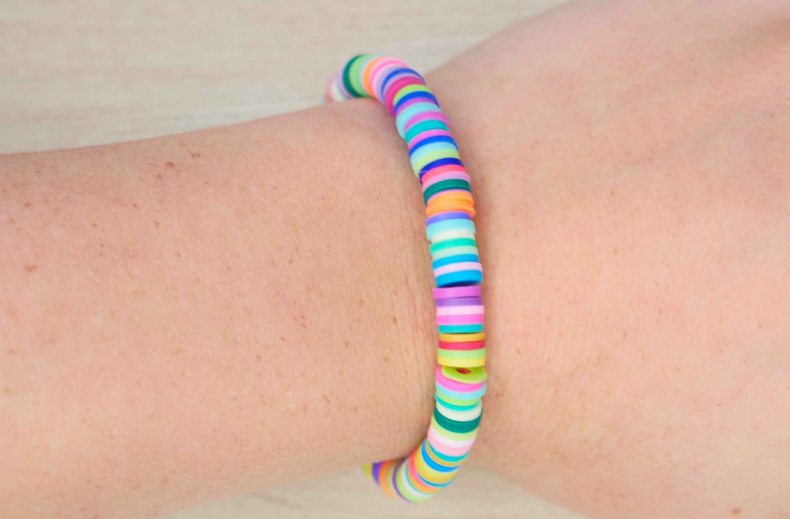 Fruit Loops Bracelet, Lots of Different Colors, Clay Bead Bracelet - Etsy