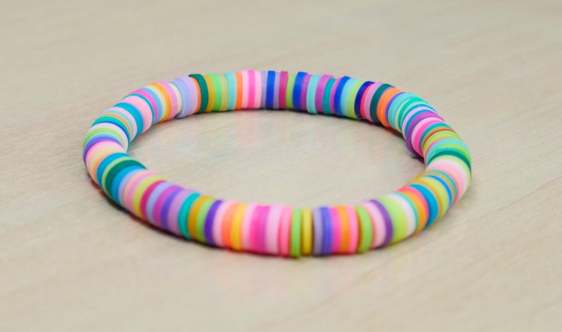 Fruit Loops Bracelet, Lots of Different Colors, Clay Bead Bracelet - Etsy