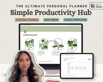 Notion Template Notion Second Brain Work Dashboard ADHD Friendly Nature ...