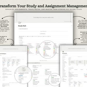 GTD Notion Template, Notion Academic Planner, PARA Method Notion, It Girl Notion, Assignment ...