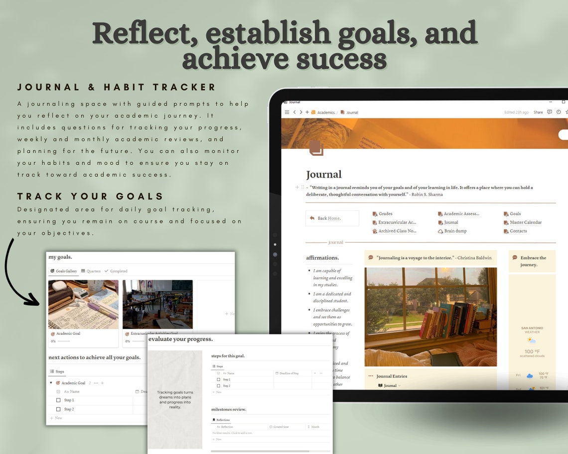 Notion Template Student, Assignment Tracker Notion, Course Tracker ...