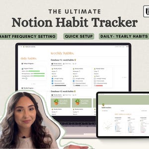 Notion Habit Tracker, Notion Routines, Daily, Weekly, Monthly Notion ...