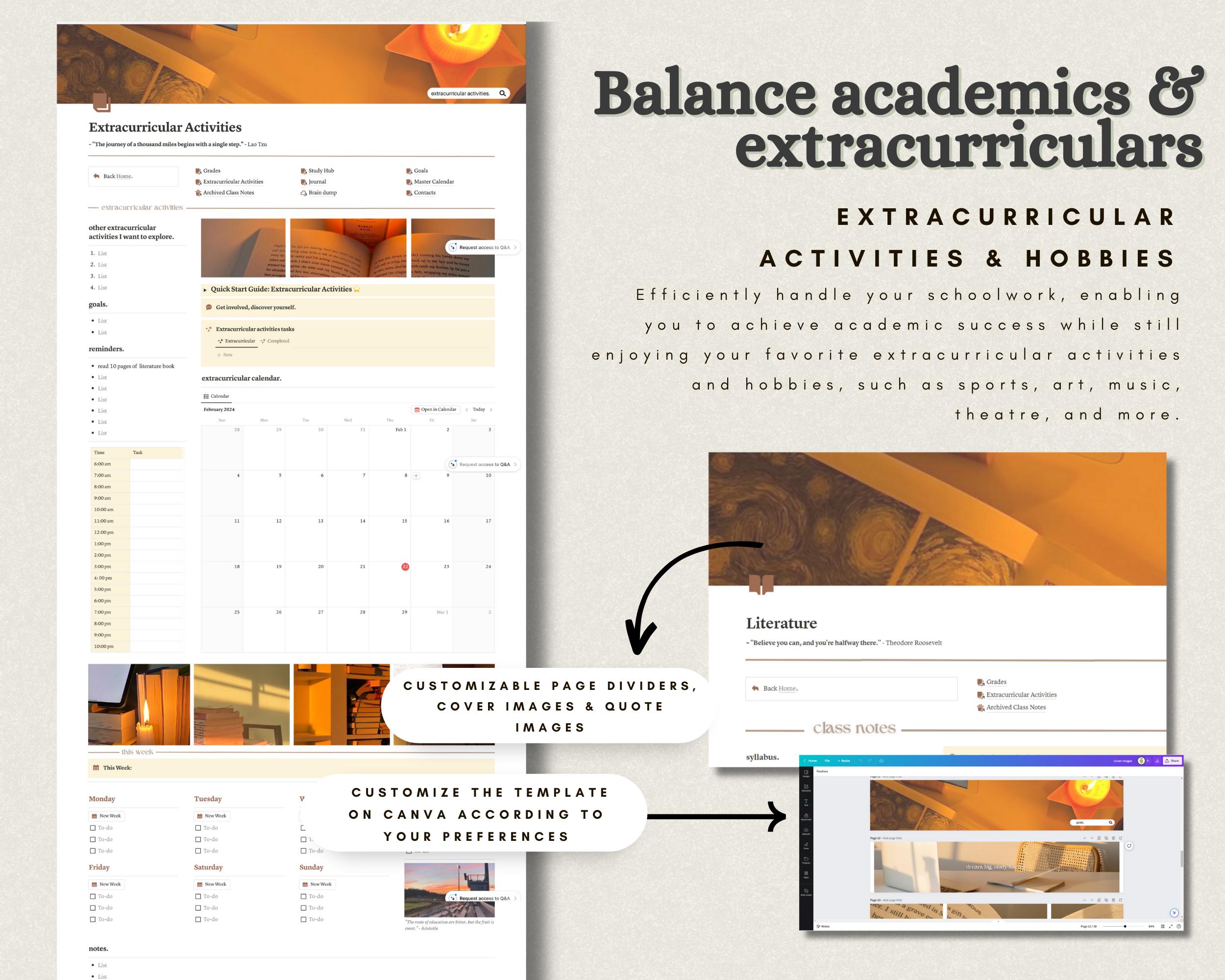 Notion Template Student, Assignment Tracker Notion, Course Tracker ...
