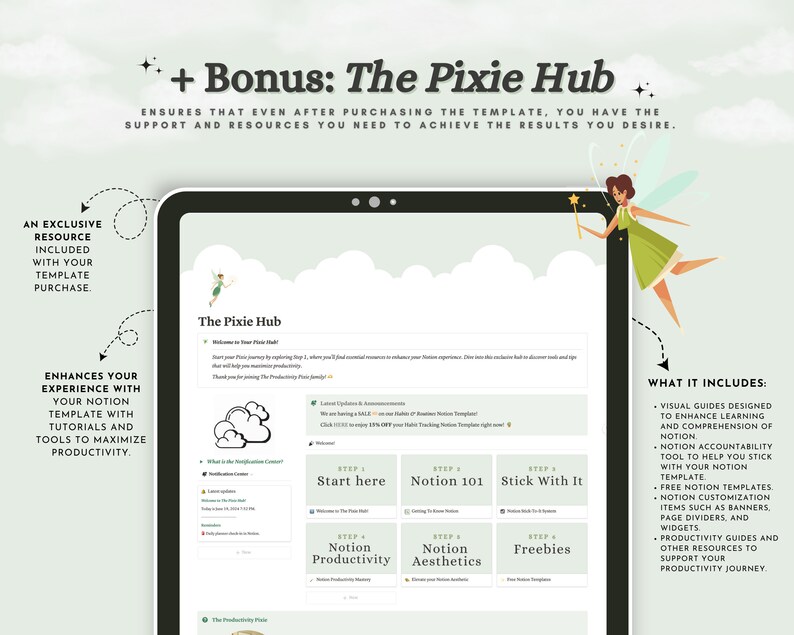 GTD Planner Notion, Notion Life Planner Second Brain, Work and Task ...