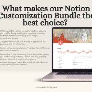 Notion Customization Bundle, Notion Template, Notion Cover, Notion ...