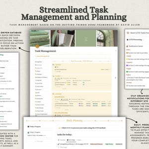 Notion Student Planner, GTD Notion Template, PARA Method Notion, Assignment and Task Tracker ...