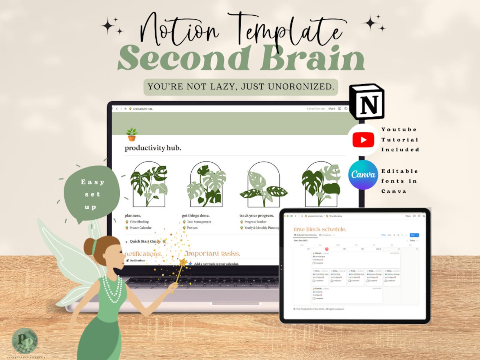 Notion Template Second Brain Work Template ADHD Friendly - Etsy UK
