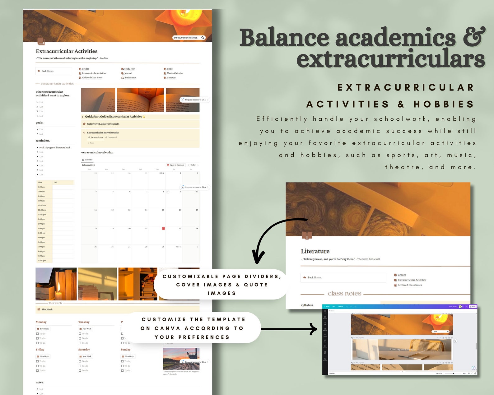 Notion Template Student, Assignment Tracker Notion, Course Tracker ...