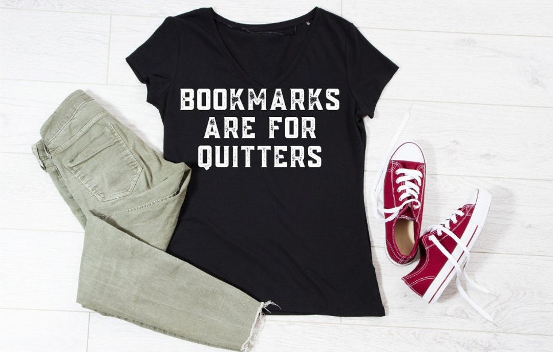 Bookmarks Are for Quitters PNG JPG SVG - Etsy