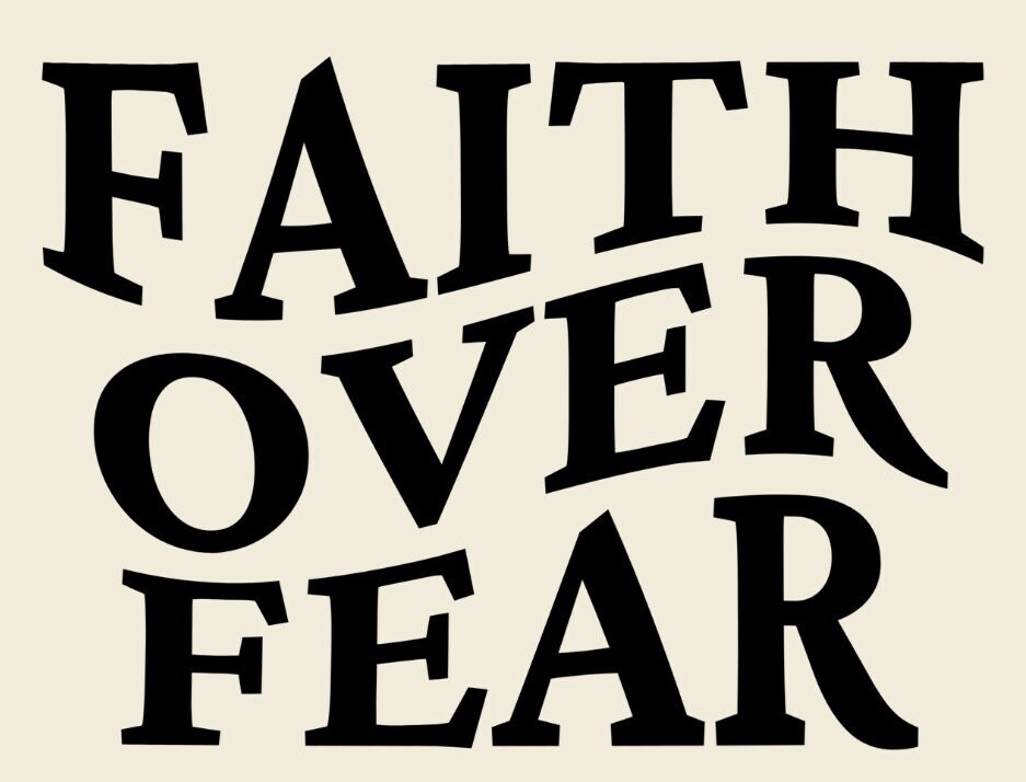 Faith Over Fear PNG JPG SVG - Etsy