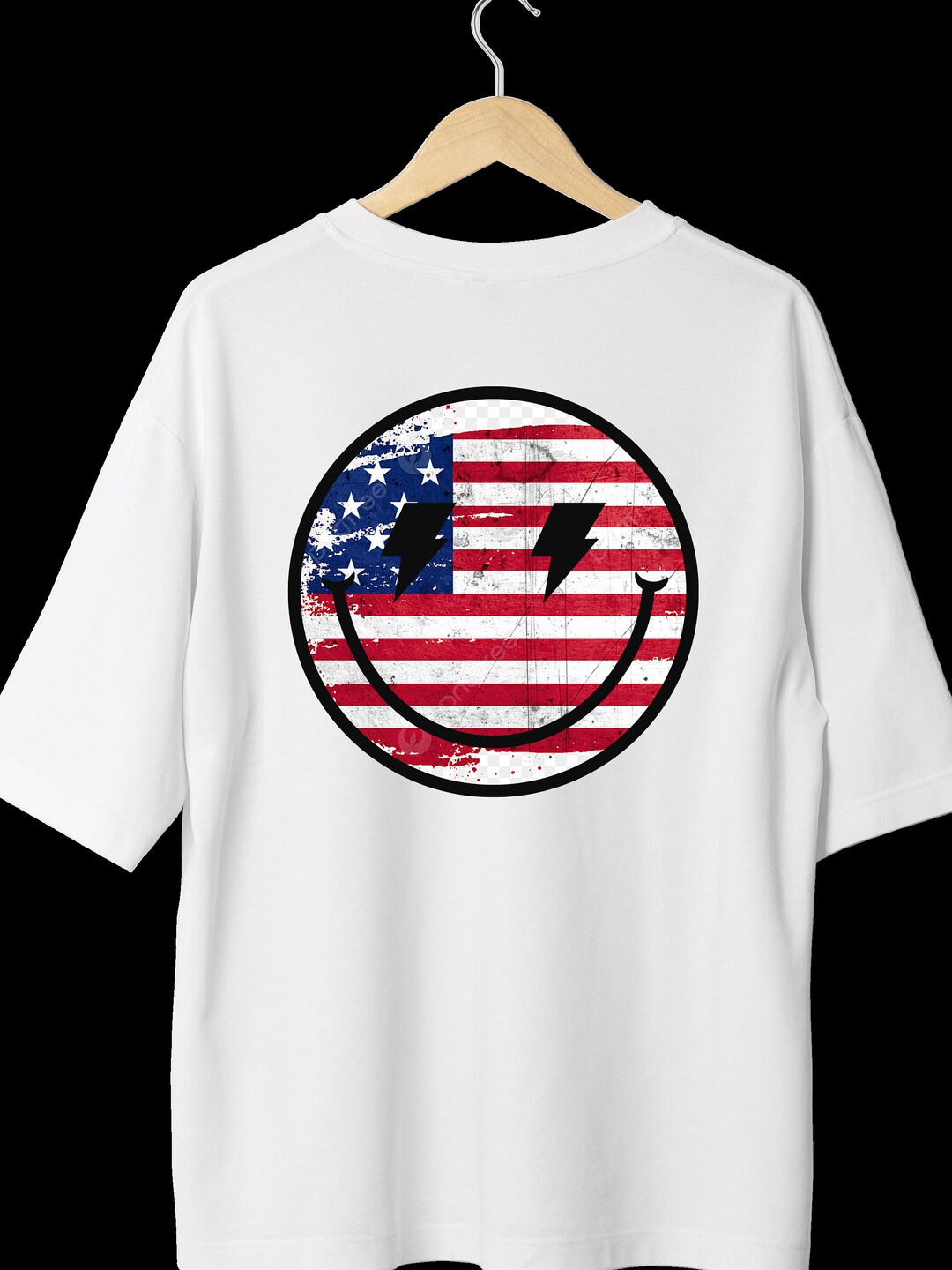 4th of July American Smiley PNG JPG SVG - Etsy