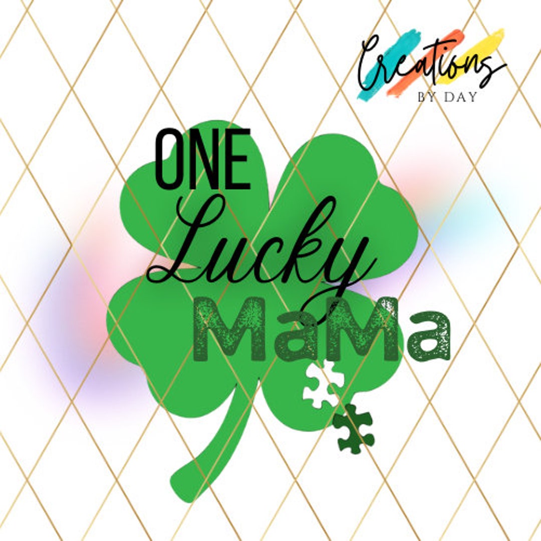 Autism Puzzle St. Patrick's Day Png, Shamrock Autism Png, Lucky Autism ...