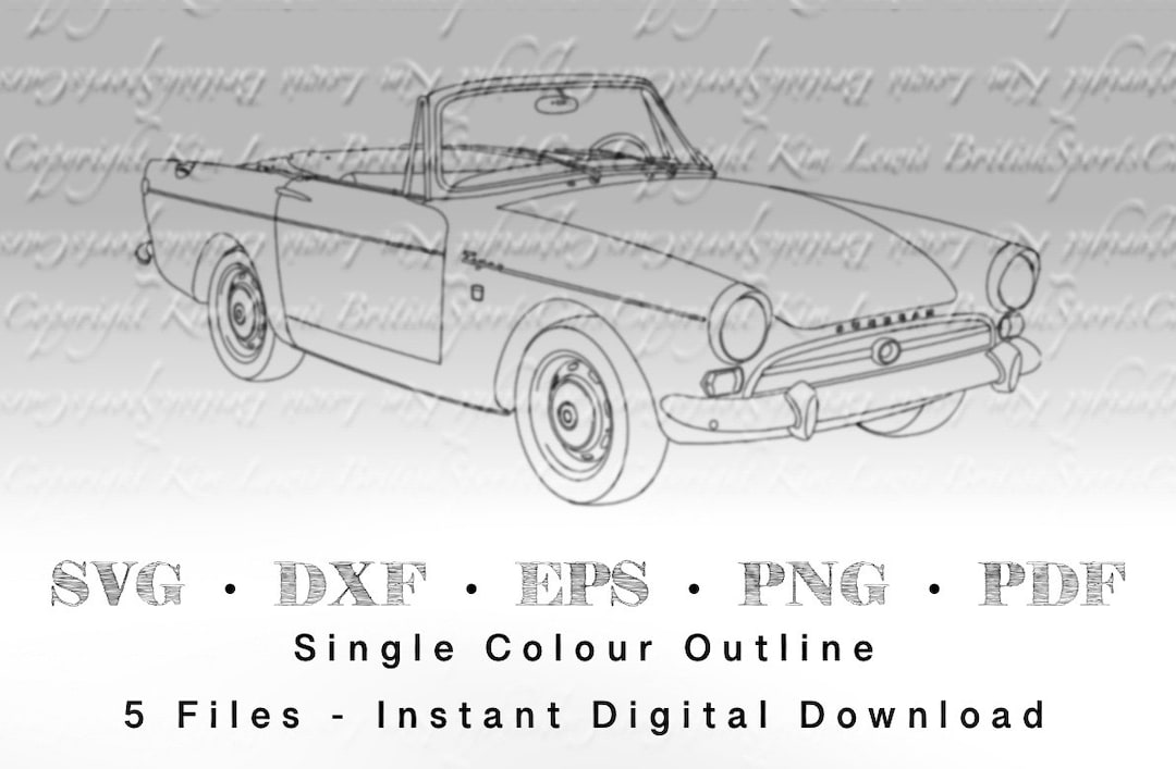 Sunbeam Tiger SVG File - Etsy