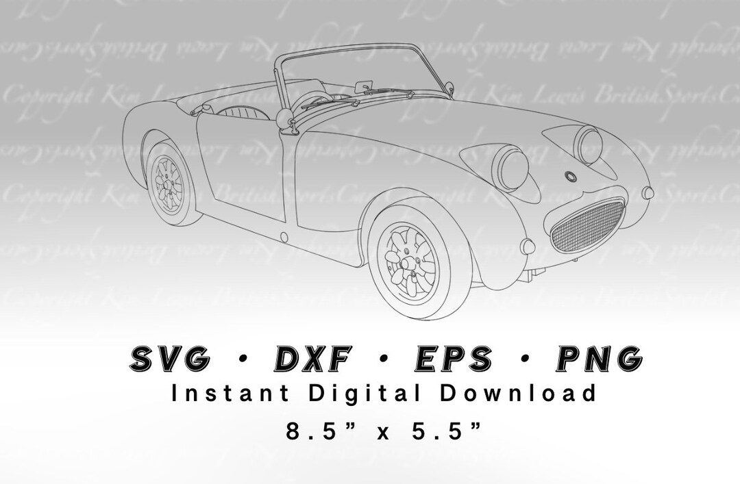 Austin Healey Sprite SVG File - Etsy