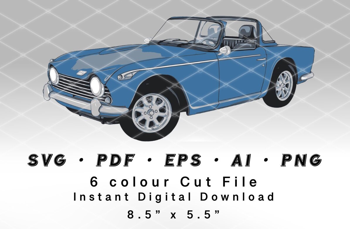 Triumph TR5 SVG File - Etsy