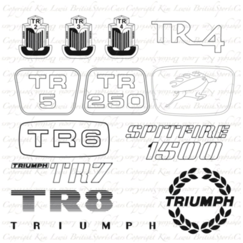 Triumph Badge SVG Cutting File Bundle - Etsy