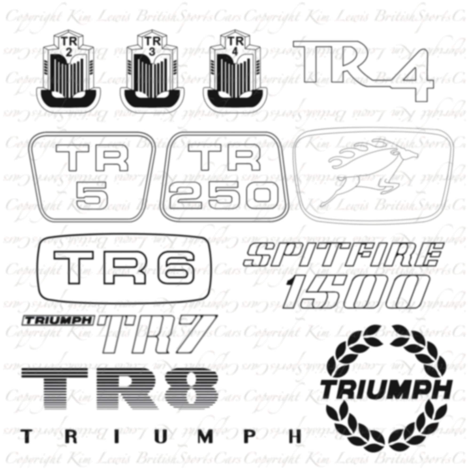 Triumph Badge SVG Cutting File Bundle - Etsy