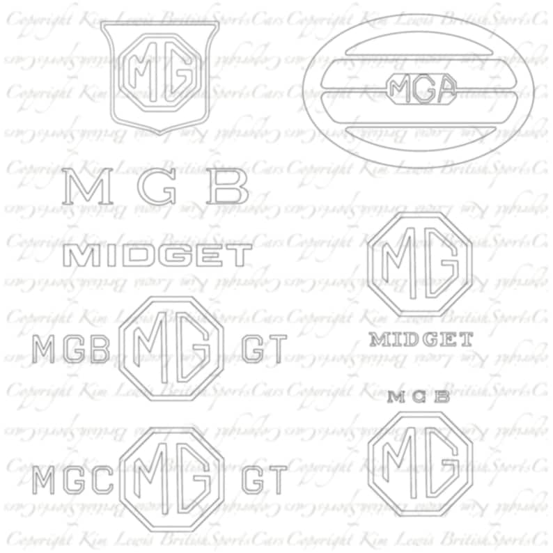 MG Badge SVG Cutting File Bundle - Etsy