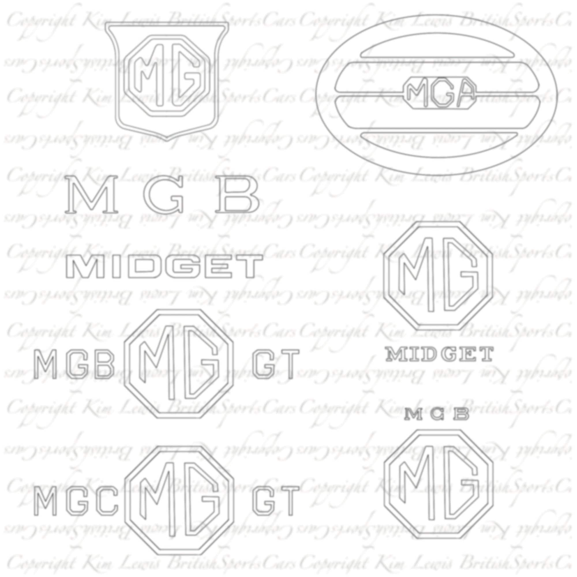 MG Badge SVG Cutting File Bundle - Etsy