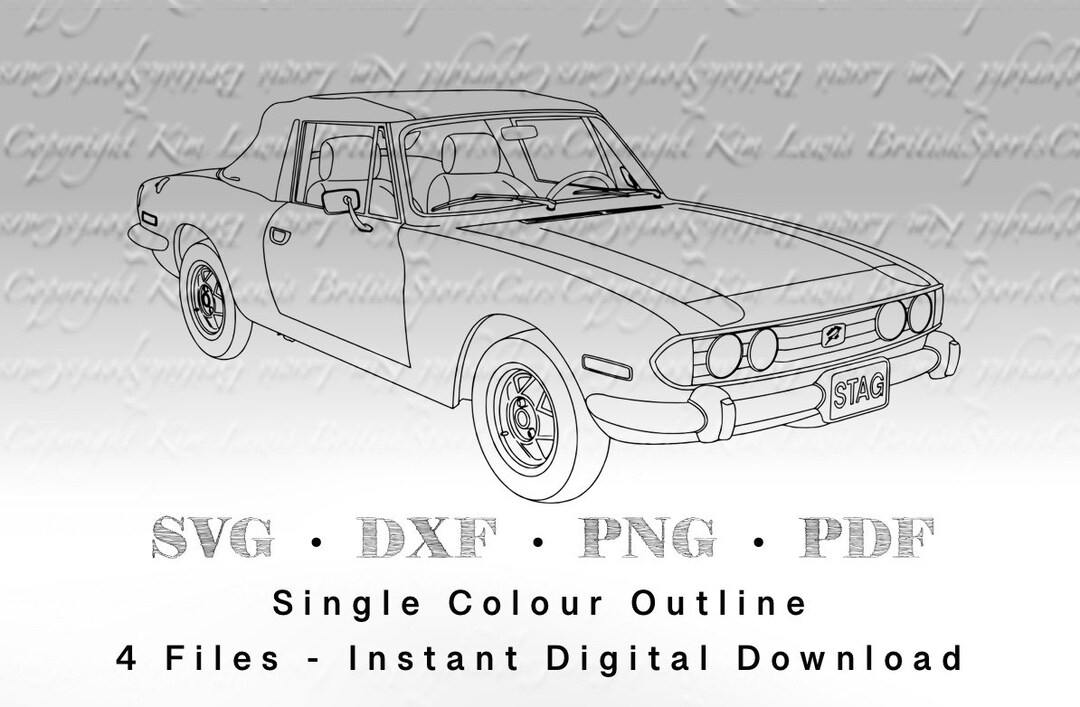 Triumph Stag Outline SVG File - Etsy