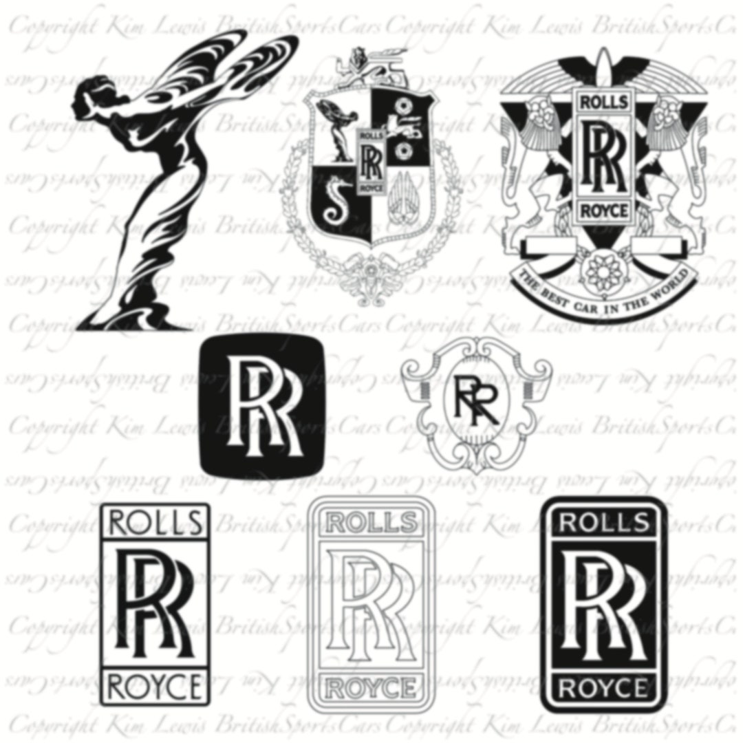 Rolls Royce Badge SVG Cutting File Bundle - Etsy