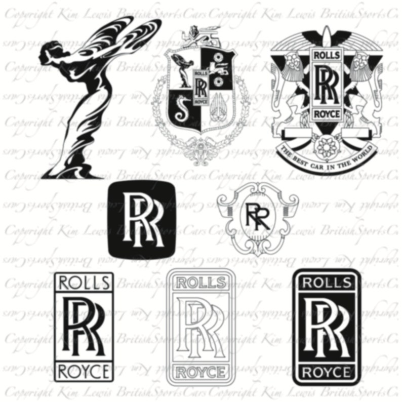 Rolls Royce Badge SVG Cutting File Bundle - Etsy Australia