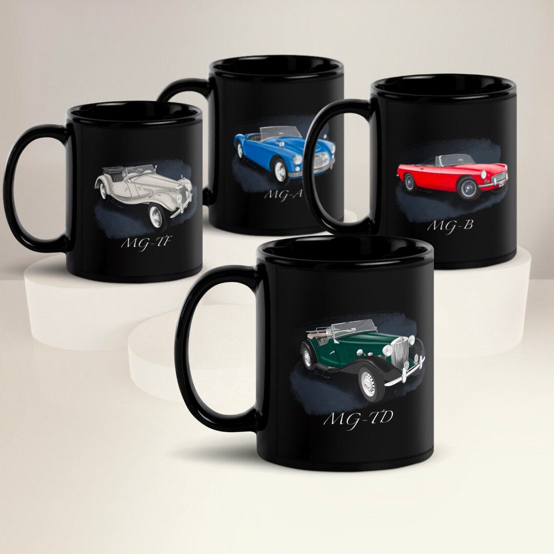 MG 11oz Black Mugs - Various Models - Etsy