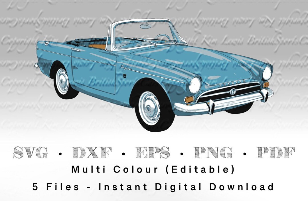 Sunbeam Tiger SVG File - Etsy