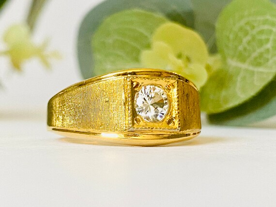 Vintage 1981 Signed Avon Brilliantelle 18 KT HGE Gold… - Gem