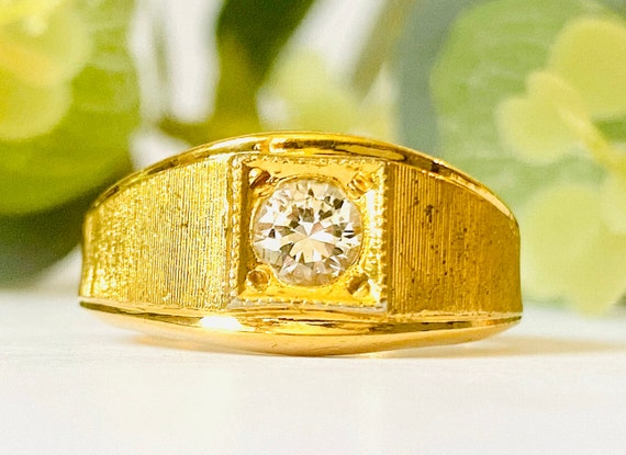Vintage 1981 Signed Avon Brilliantelle 18 KT HGE Gold… - Gem
