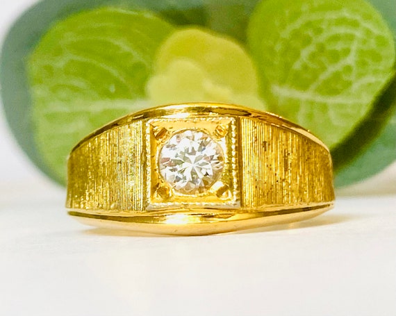 Vintage 1981 Signed Avon Brilliantelle 18 KT HGE Gold… - Gem