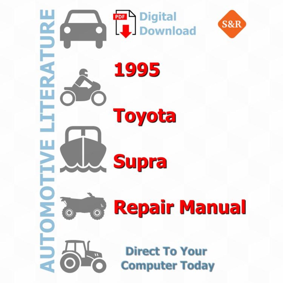 Toyota Supra 1995 Service Manual Repair, Workshop Factory Manual, DIY ...