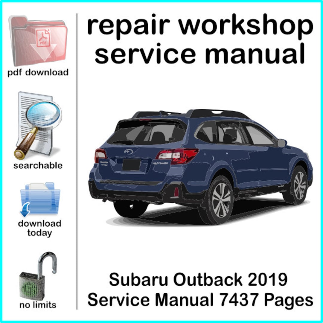 Subaru Outback 2019 Service Manual 7437 Pages - Etsy