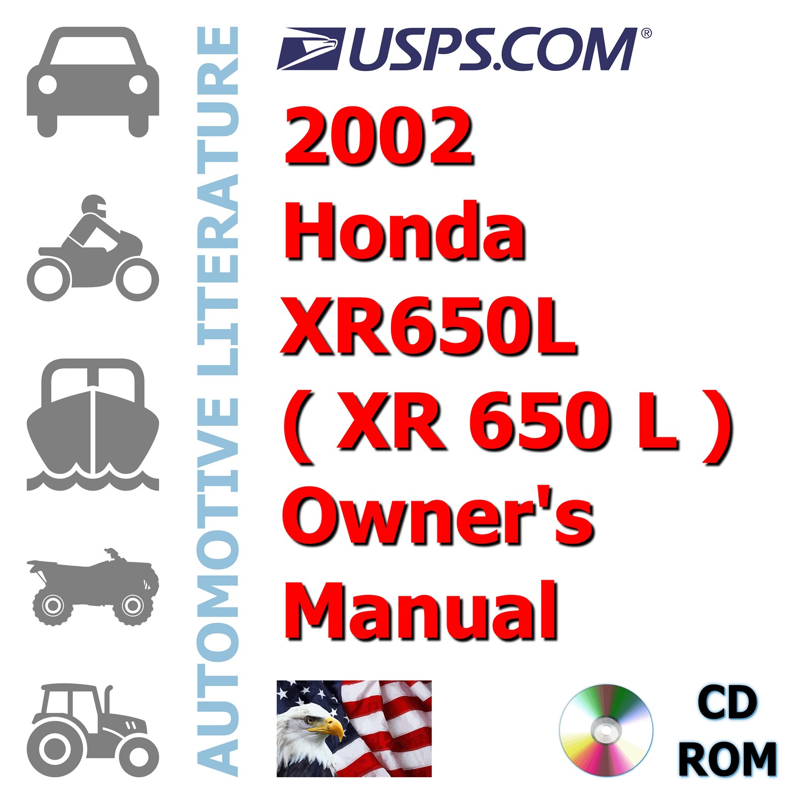 2002 Honda XR650L XR 650 L Owner's Manual - Etsy