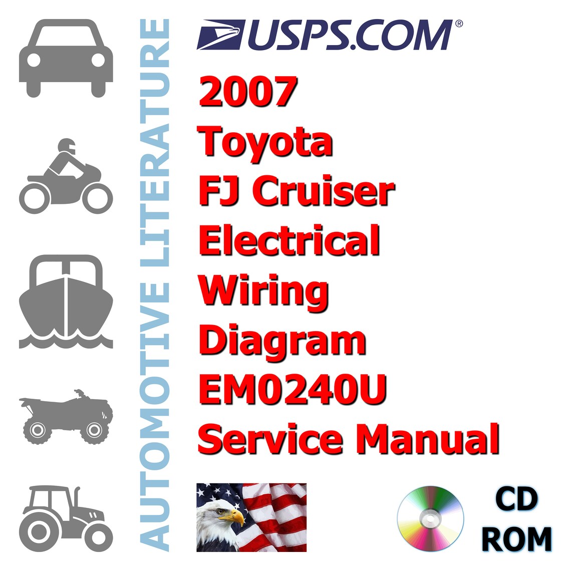 2007 Toyota FJ Cruiser Electrical Wiring Diagram EM0240U Complete ...