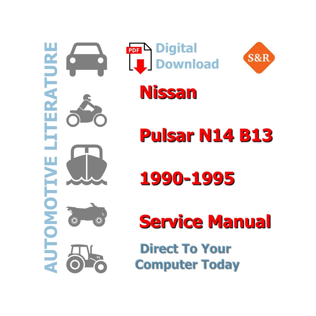 Nissan Pulsar 1990-1995 Service Manual Repair, Workshop Factory Manual ...