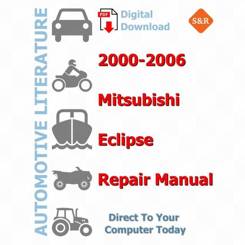 2000-2006 Mitsubishi Eclipse Repair Manual - Etsy