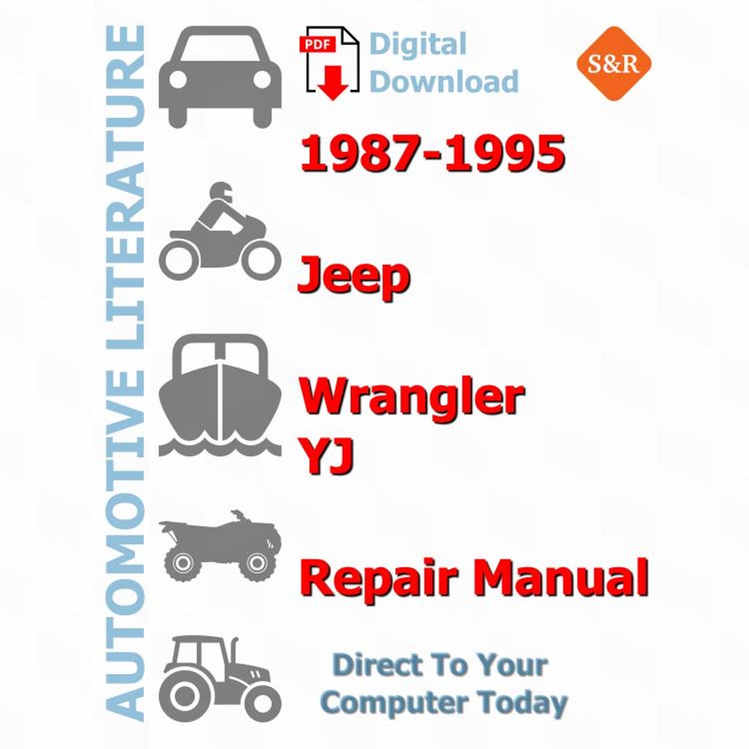 Jeep Wrangler YJ 1995, Factory Service Manual, Workshop Repair Manual ...