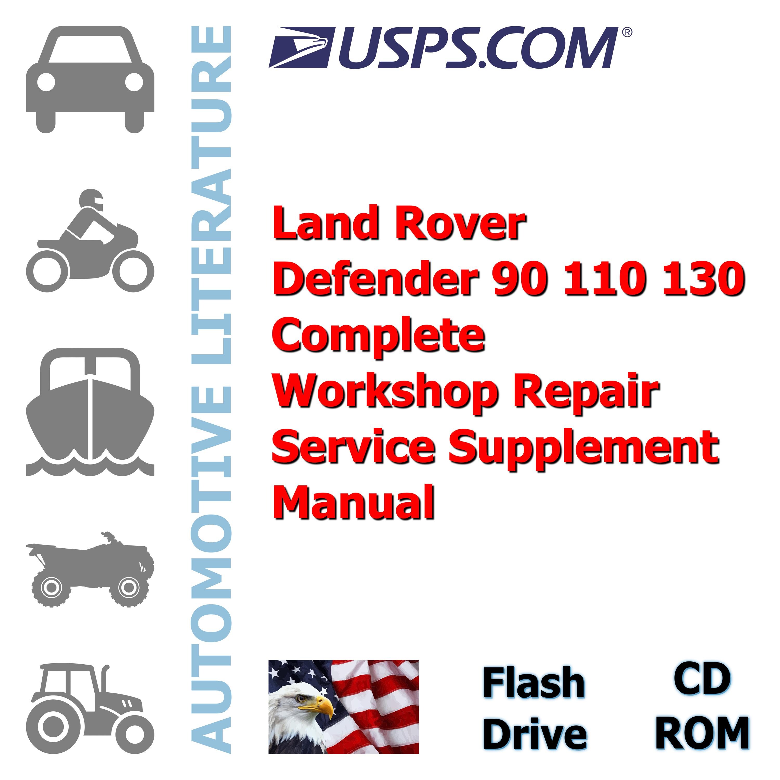 Land Rover Defender 90 110 130 Complete Workshop Repair Service ...