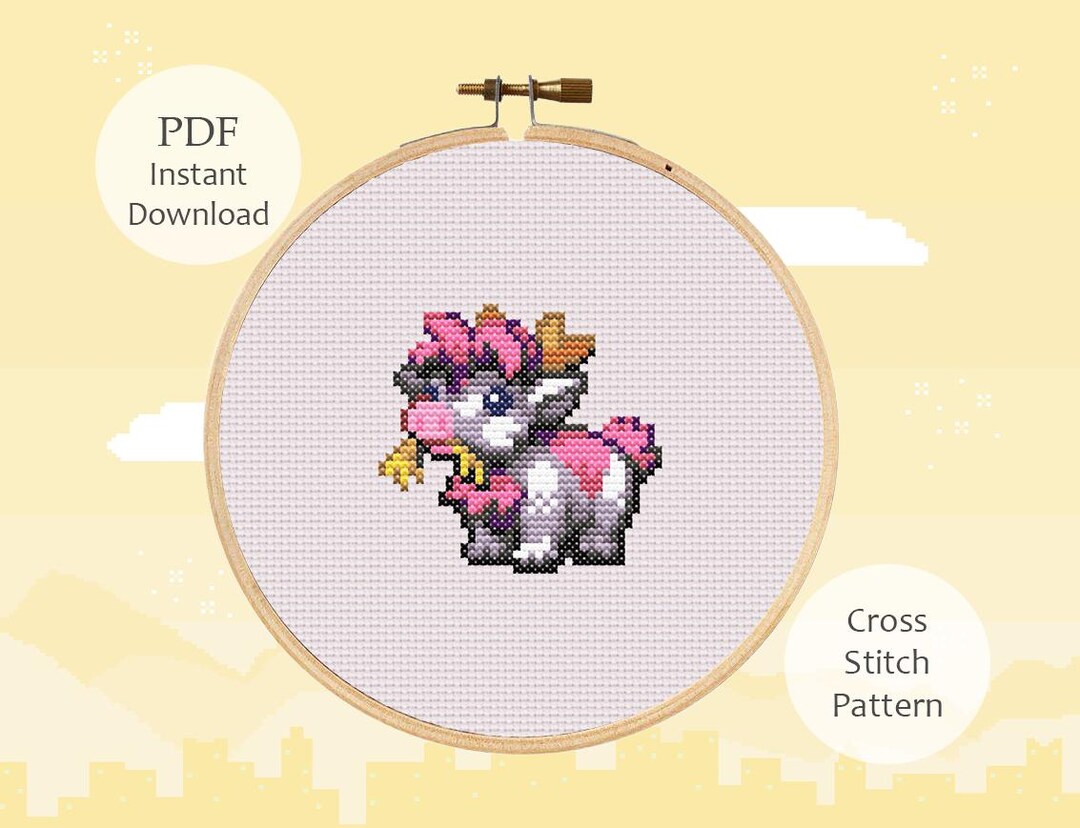 Moolin Cattle - Core Keeper Inspired Cross Stitch Pattern - PDF Instant ...