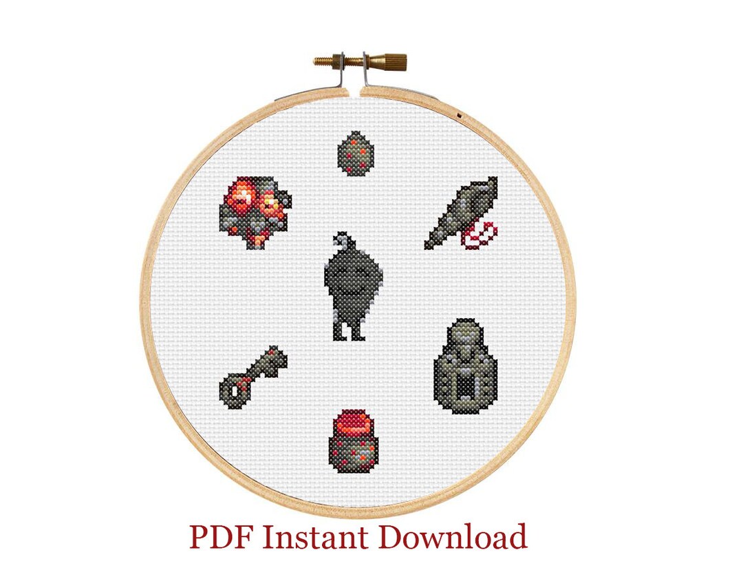 Stardew Valley Happy Krobus Cross Stitch Pattern PDF Instant - Etsy