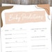 Printable Baby Shower Prediction Sheet - Etsy