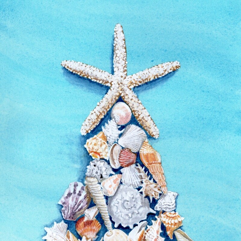 Seashell Christmas Tree - Etsy