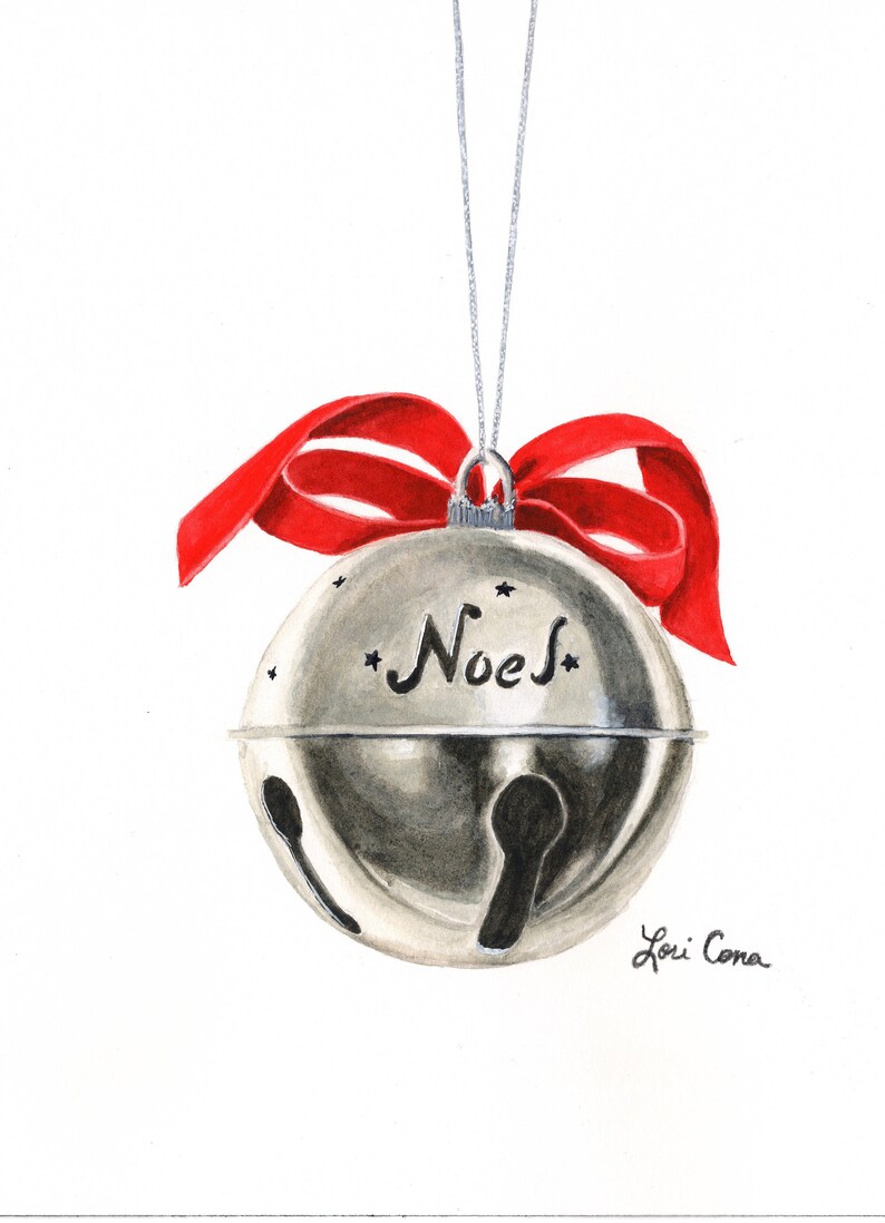 Noel Bell Christmas Cards - Etsy