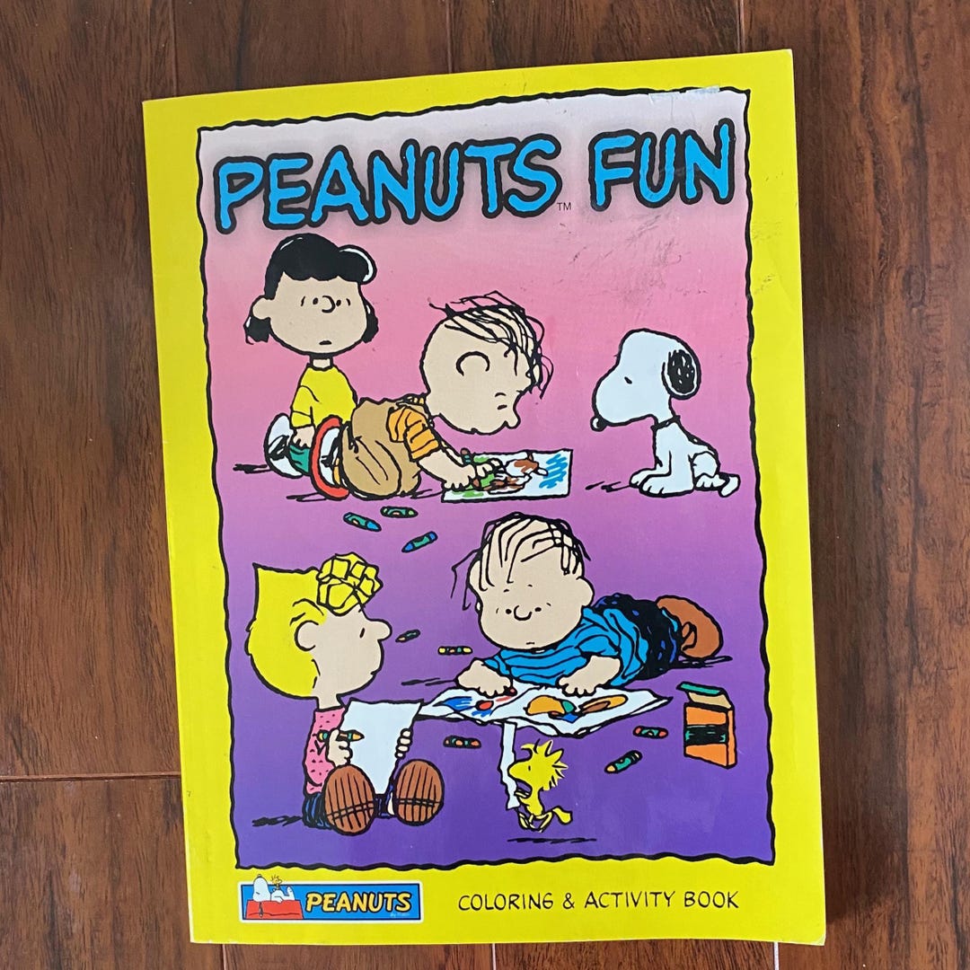 Vintage Peanuts Fun Colouring and Activity Book 2002 Unused - Etsy
