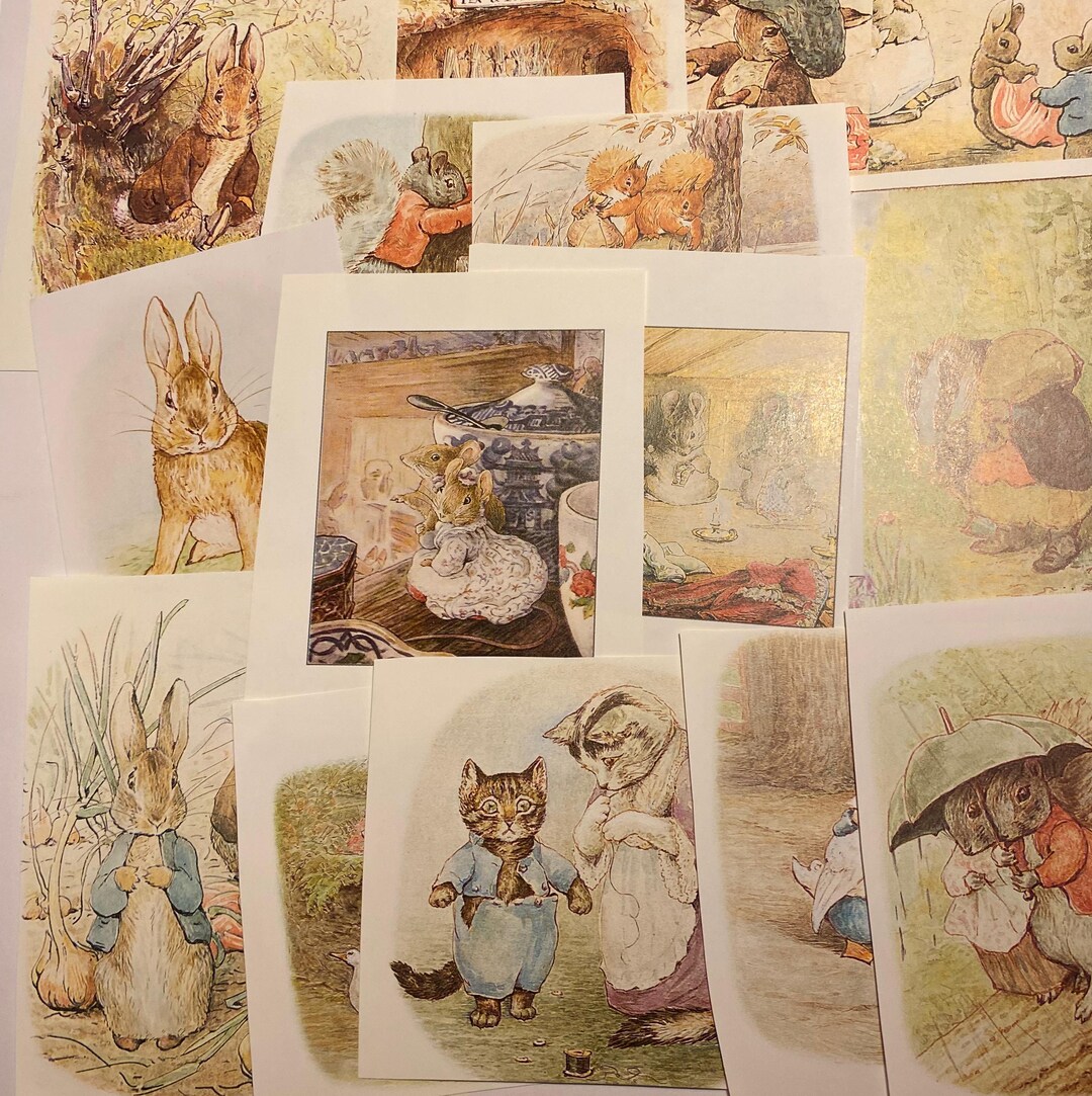 Beatrix Potter Ephemera Pack 25 Cut Outs Authentic Vintage Paper Spring ...